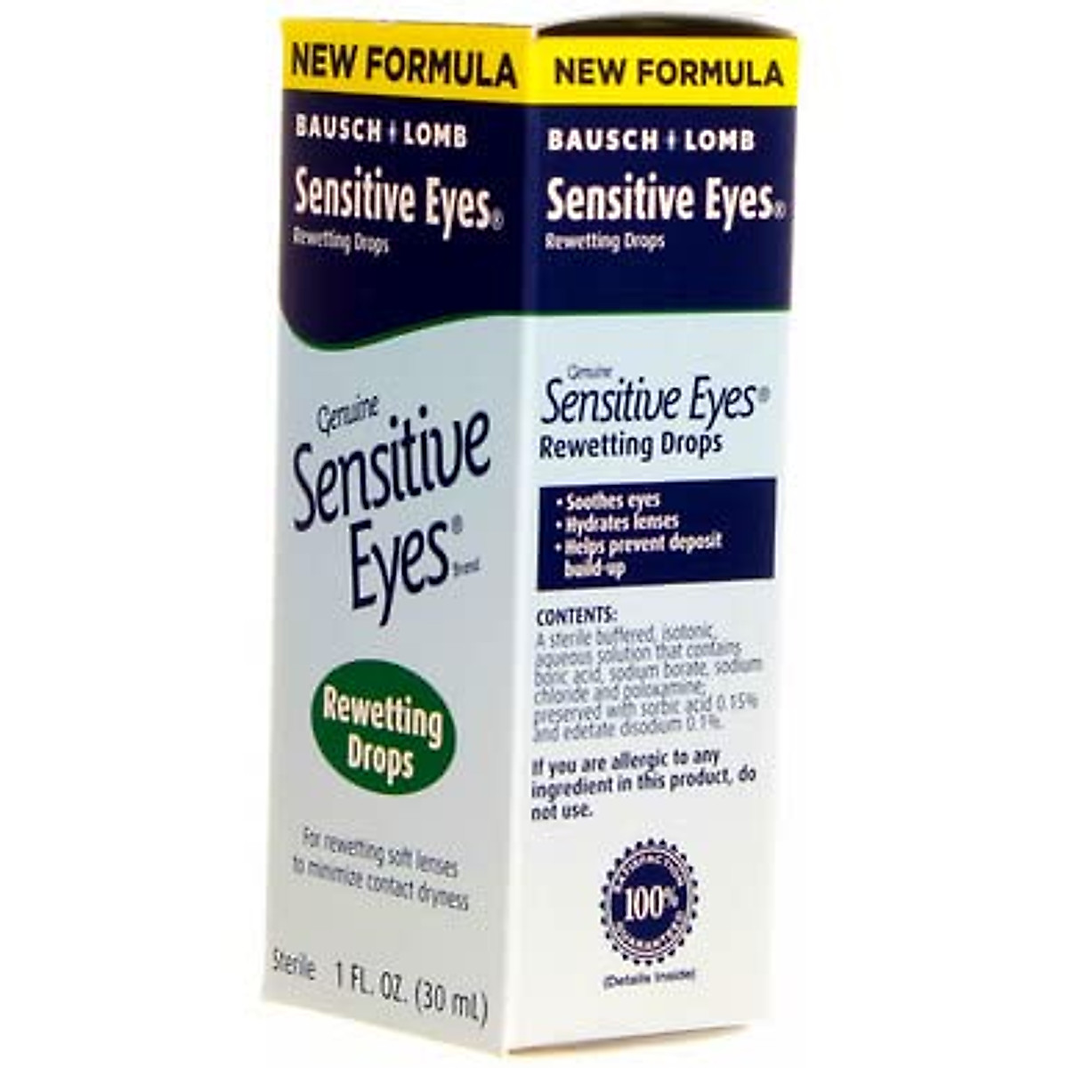 Bausch & Lomb Sensitive Eyes Rewetting Drops 1 oz