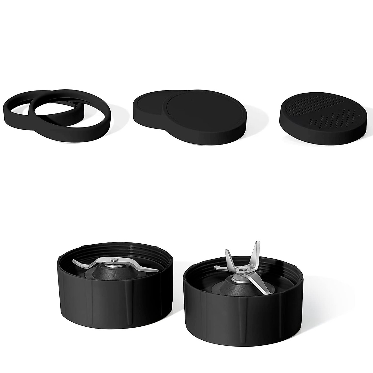 Beautiful Personal Blender, 12 Piece Set by Drew Barrymore (Black Sesame)