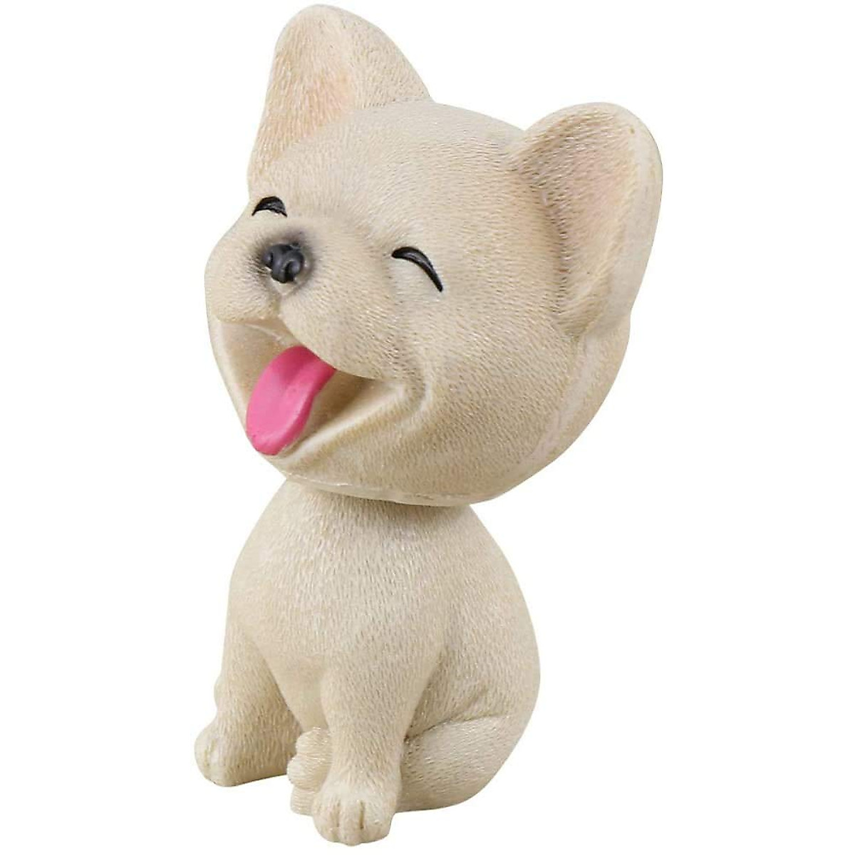 Taotenish French Bulldog Bobblehead Toy, Resin Dog Ornament - Home Office Decoration, 9x5x5.5cm