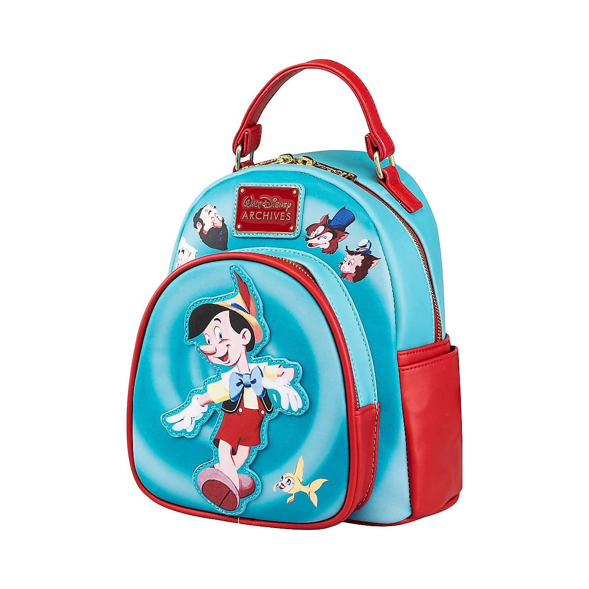 Loungefly Disney Archives: Pinocchio Mini-Backpack, Amazon Exclusive