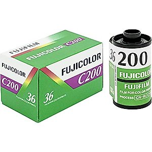 Fujifilm Fujicolor 200 Color Negative Film (35mm Roll Film, 36 Exposures)(Pack of 1)