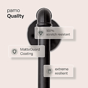 pamo Industrial pipe clothing rack metal black - Wall mounted clothes racks for hanging clothes - Modern walk in closet - KIM II DOUBLE black