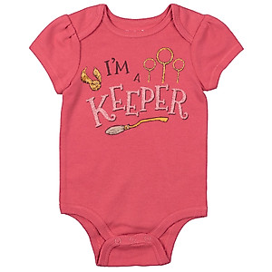 Harry Potter Hogwarts Newborn Baby Girls 5 Pack Short Sleeve Bodysuits 3-6 Months