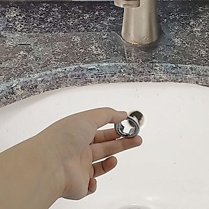 6 Pcs Electroplating Sink Overflow Ring Round Basin Cover Sink Basin Trim Vanity Sink Overflow Cap for Bathroom Kitchen Small Sink Insert (Silver)