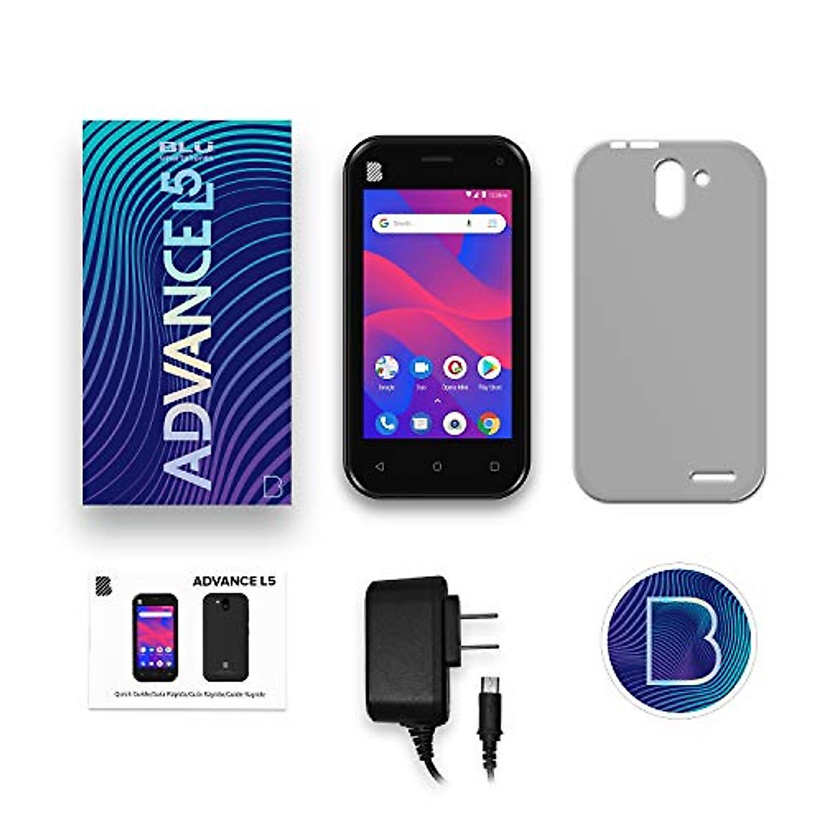 BLU Advance L5 | 2020 | Long Lasting Battery | Unlocked | 4.0” Display | 16GB | 5MP Camera | US Warranty | Black