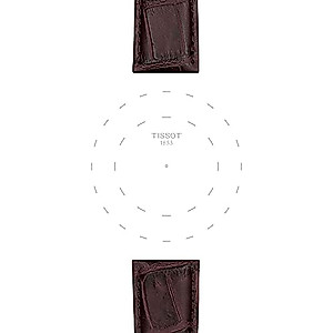 Tissot T852045399 21mm Lug Brown Leather Strap