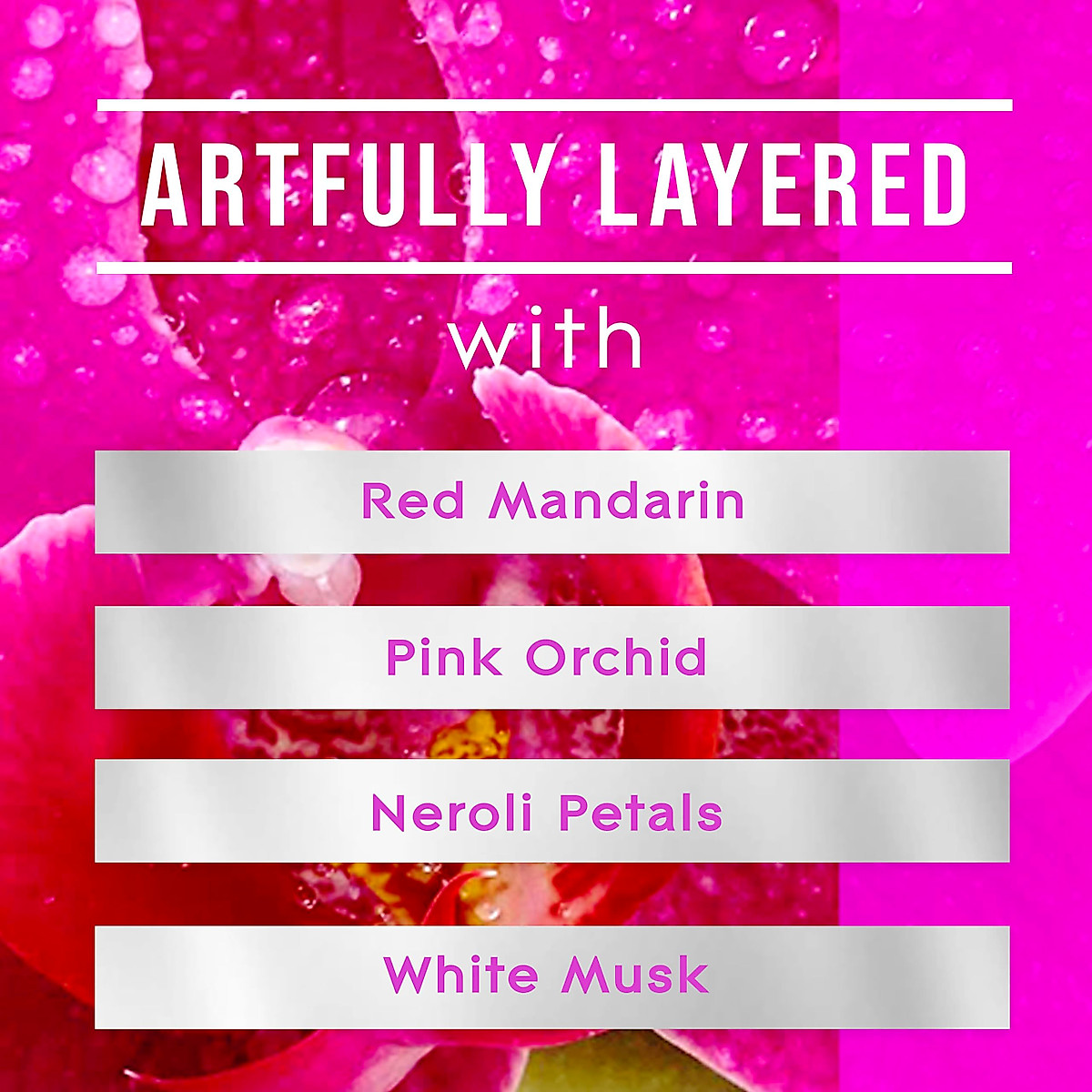 Glade Candle Jar, Orchid & Neroli, Fresh Collection, Fragrance Candle Infused with Essential Oils, Air Freshener Candle, 3.4 oz, 2 Count