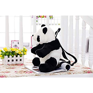zgyad Large Children Panda Furry Shoulder Pack 17 inches zgyad020064017561