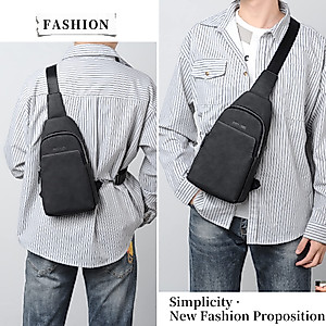 FSD.WG sling Backpack for Men Chest Bag Crossbody Shoulder Bags Travel Bag Purse for Men with Water Resistant