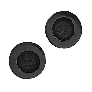 Shanrya 65mm Ear Pad, Easy to Install Headphone Earpad Comfortable Replacement Artificial Leather for Headphone Headset(Black)