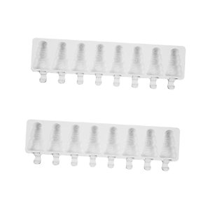 NOLITOY 2pcs Popsicle Mold Christmas Fondant Molds Diy Ice Cream Popsicle Ice Mold Ice Cream Mold Cakesicle Christmas Popsicle Maker Tray Ice Cube Tray White Soft Drink Simple