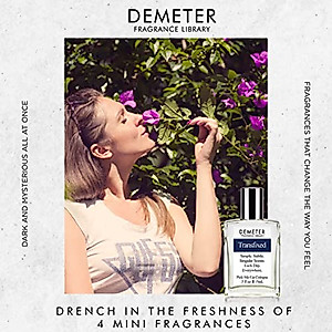 DEMETER Fragrance's Dark Flowers Humongous Miniature Set of 4 - Witching Hour - Dark Roses - Vampire Blooms - Transfixed - Perfume Sampler Set for Women