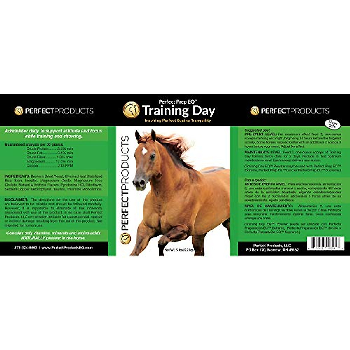 Pefect Products, Equine Prep EQ Training Day 5lb 5LB