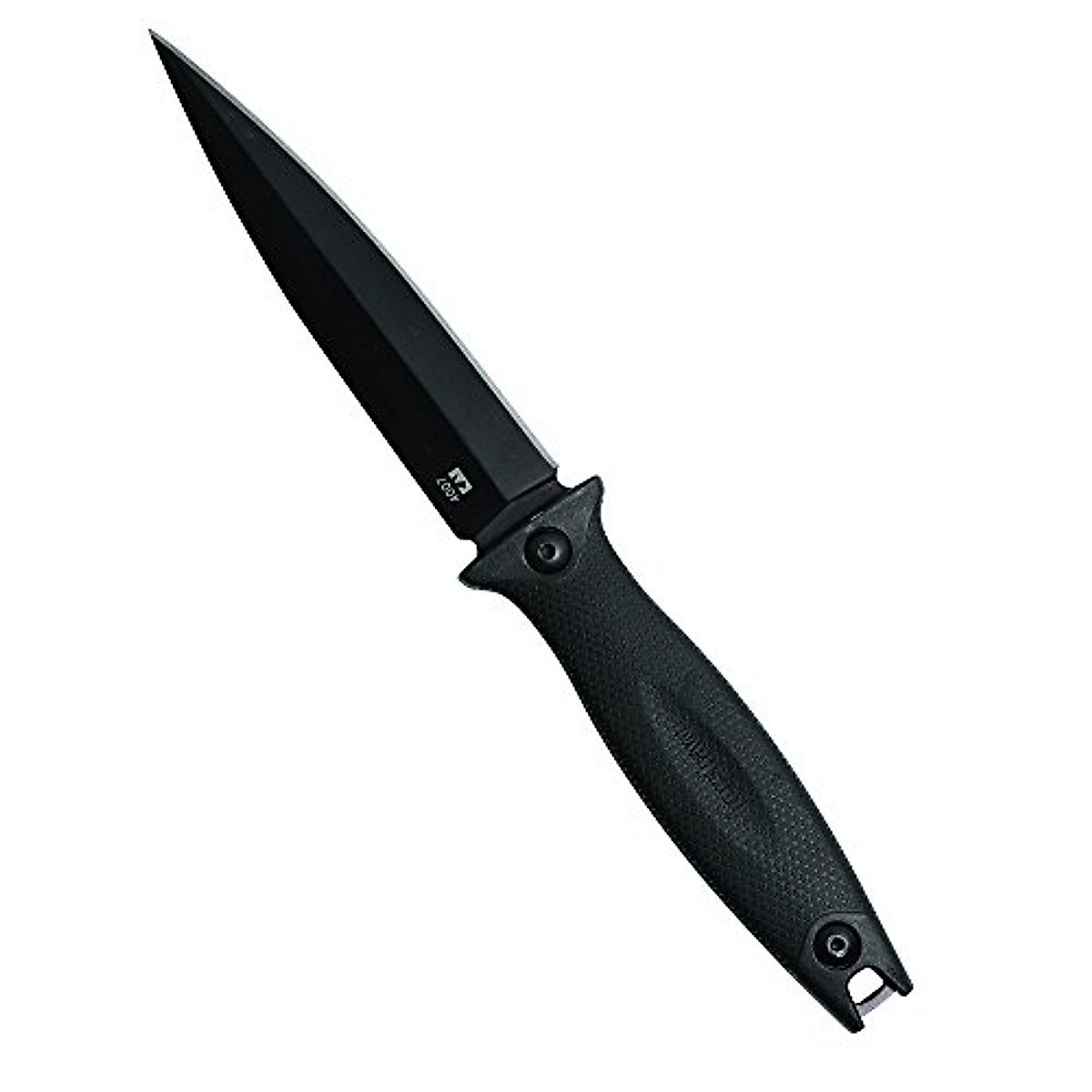 Kershaw Secret Agent (4007); Concealable Boot Knife with Strong Single Edge 4.4 Inch 8Cr13MoV Steel Blade; Arrives with Dual Carry Molded Sheath and Stealthy Non-Reflective Black Oxide Finish, 3 OZ