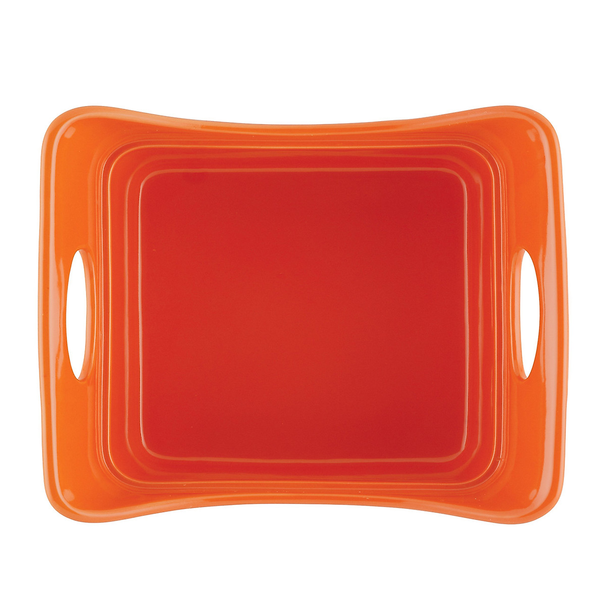 Rachael Ray Stoneware 2-Quart Square Baker, Orange