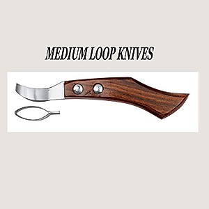 Equinez Tools Farrier Loop Knives Hoof Knife Various Sizes Farrier Tool Single OR Set Options (Medium)