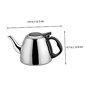 PRETYZOOM 1pc Stainless Steel Kettle Espresso Machines Camping Stove Whistling Kettle Stove Top Tea Kettle Stove Top Kettle Whistling Coffee Pot Water Kettle Stainless Steel Teakettles