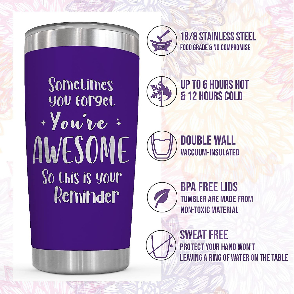 TEEZWONDER Gifts For Mom From Daughter Son - Mothers Day, Christmas, Valentines Day, Birthday Gifts For Mom, Mother Gifts, Mom Gifts Idea, First Mom, New Mom Gifts - Mom 20 Oz Laser Engraved Tumbler