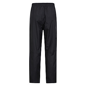 Mountain Warehouse Downpour Mens Waterproof Rain Pants - for Black Large