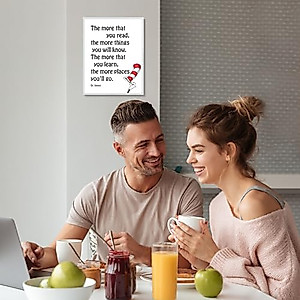 Dr. Seuss Quotes- Read and Know- Inspirational Wall Art, Motivational Wall Art Print Makes Ideal Wall Decor For Living Room Decor, Office Decor, Classroom and Kids Wall Decor, Unframed- 8x10”