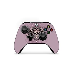 ZOOMHITSKINS Controller Skin Compatible with X1 S and X1 X, Vinyl Sticker Technology, Skull Pink Horror Rock Metal Purple, Durable, 1 Skin, Made in The USA