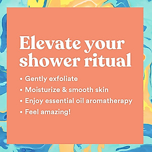 ASUTRA Dead Sea Salt Essential Oil Body Scrub Exfoliator (Vitamin C), 16 oz - Ultra Hydrating, Gentle, & Moisturizing - Coconut, Sweet Orange, Grapefruit, and Lemon Oils – Pink Himalayan Salt