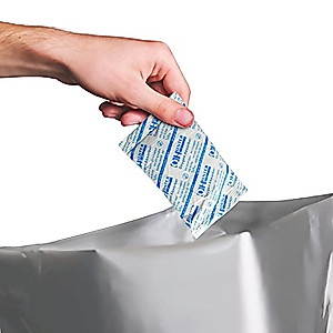 TekUnlimited 5 GALLON Mylar Bags with 30 (2000cc) Oxygen Absorbers–10 mil Mylar Bags for Food Storage for Grains, Dry Aging Bags for Meat-Long Term Food Storage (25 Pack)