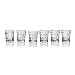 Lorenzo Laurus Collection Rcr Crystal Shot Glasses, Set of 6