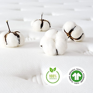 Dourxi Full Size Mattress 10 Inch, Hybrid Mattress Full with Cooling Gel Memory Foam and Pocket Spring, Organic Cotton Fabric Cover, Medium Firm Feel, 54 * 75 * 10 Inch