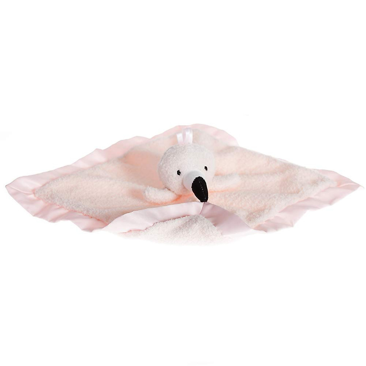 Apricot Lamb Stuffed Animals Flamingo Security Blanket Infant Nursery Character Blanket Luxury Snuggler Plush Baby Lovey(Flamingo, 13 Inches)