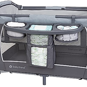 Baby Trend Lil' Snooze Deluxe III for Twins,Cozy Grey