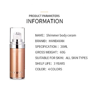 MIESCHER Body Face Luminizer Highlighter Cream Spray Liquid Bronzer Illuminator Glow Glistening Makeup Foundation Cheekbone & Blush Liquid Highlighter Bronzer Smooth Shimmer Glow Makeup(#2 Rose Gold)