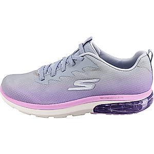 Skechers Women's GO Walk AIR 2.0-Quick Breeze Sneaker, Gray/Lavender, 9.5