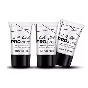 L.A. Girl High Definition Smoothing Face Primer With Vitamin E, Assortment, 0.5 Fl Oz (Pack of 3)