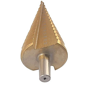 High Speed Steel Step Drill Bit, 4-42mm Titanium Step Drill Multiple Hole Stepped Up Cone Bit for DIY Lovers