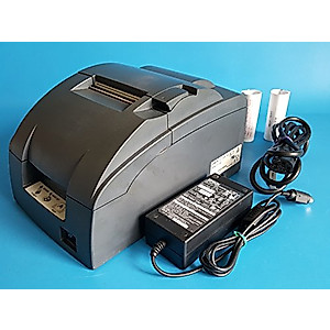 Epson TM-U220B M188B POS Receipt Printer USB Interface - Red & Black Ribbon - with Power Supply