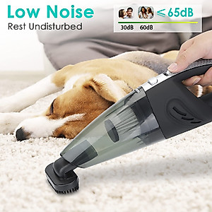 KOCASO Portable Handheld Vacuum Cleaner Automative Vacuum Cordless Rechargeable with High Power and Strong Suction Mini Lightweight Car Vacuum Cleaner Wet Dry for Dust,Car,Home, Pet Hair