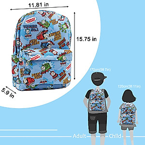 Finex Transport Fans Canvas Backpack Casual Daypack with 15 in Laptop Storage Compartment