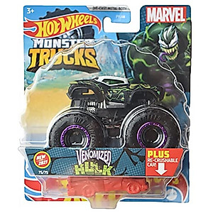 Hot Wheels Monster Trucks Venomized Hulk - ReCrushable 75/75 1:64 Scale die cast