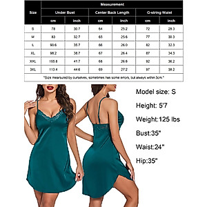 Avidlove Lingerie Set for Women silk pj sets for women satin dresses for women sexy night out Green Small