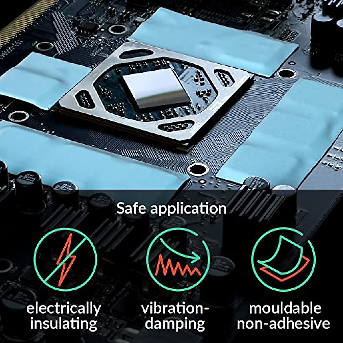 ARCTIC TP-3: Premium Performance Thermal Pad, 100 x 100 x 1.0 mm (Stackable to 2.0 mm Without Performance Loss), 1 Piece - High Performance, Particularly Soft, Ideal Gap Filler, Bridging Gaps