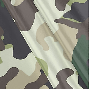 Satin Pillowcase for Hair and Skin Camo Design Silk Pillowcase Standard Size Silk Pillow Cases with Zipper Camo Print Cooling Satin Pillow Cases 20"x26" Silky Pillow Cover