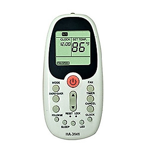YING RAY Replacement for Impecca Window Air Conditioner Remote Control for Model IWA15-KS30 IWA18-KS30 IWA25-KS30 IWA12-KS30 IWA12-KR15 IWA10-KS30 IWA10-KR15
