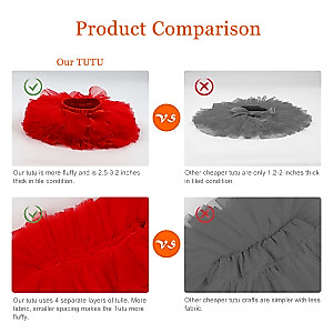 HOOLCHEAN Baby Infant Girls Fluffy Soft Tutu Skirt (Skort) and Headband Suit (Purple, 6-12 Months)