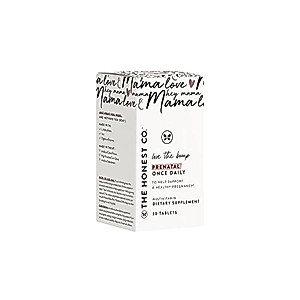 The Honest Company Love the Bump Prenatal Once Daily Supplement | NSF-Certified, Non-GMO | 30 Count Tablets