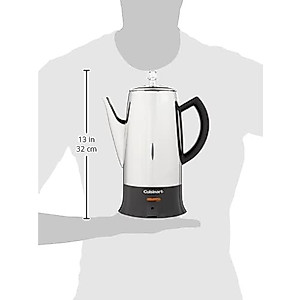 Cuisinart PRC-12FR Classic Stainless Percolator, Stainless Steel (Renewed),12 cups