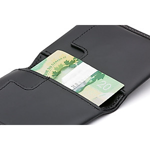 Bellroy Slim Sleeve, slim leather wallet (Max. 8 cards and bills) - Black