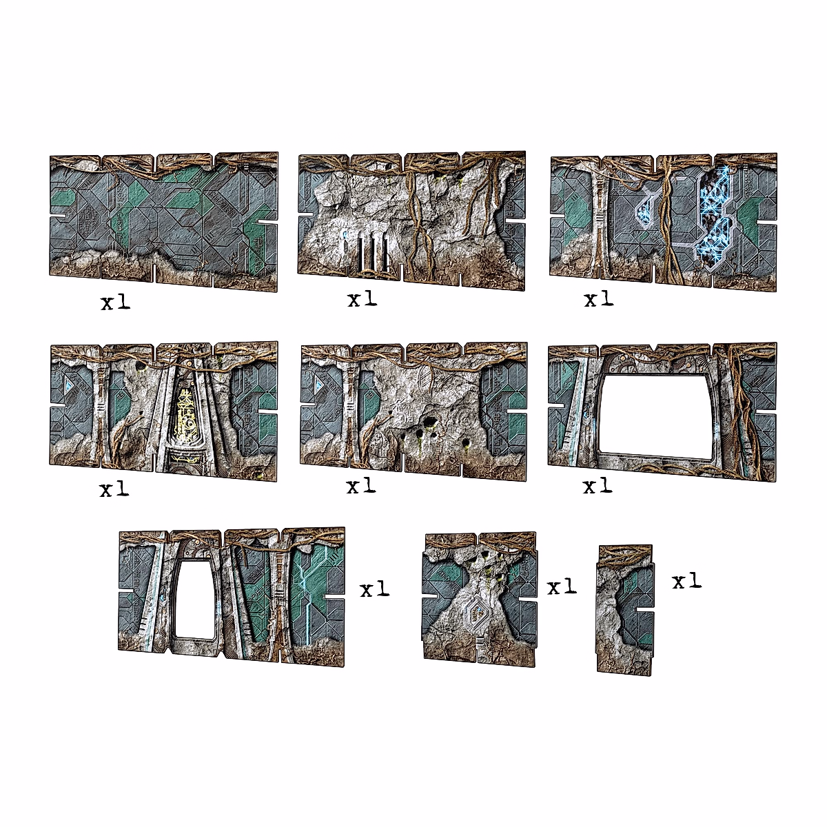 Battle Systems - Modular Tabletop 3D Gaming Sci-Fi Terrain - Perfect for 28mm-35mm Miniatures and Figures - No Painting Required - Science Fiction Aliens 40K Wargame