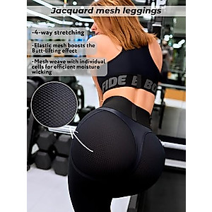 Bona Fide Premium Quality High Waist Biker Shorts for Women with Push Up - Womens Butt Lifting Shorts for Gym, Workout