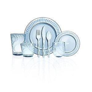 Chinet Cut Crystal Clear Plastic 10 inch Plates 20 ct.